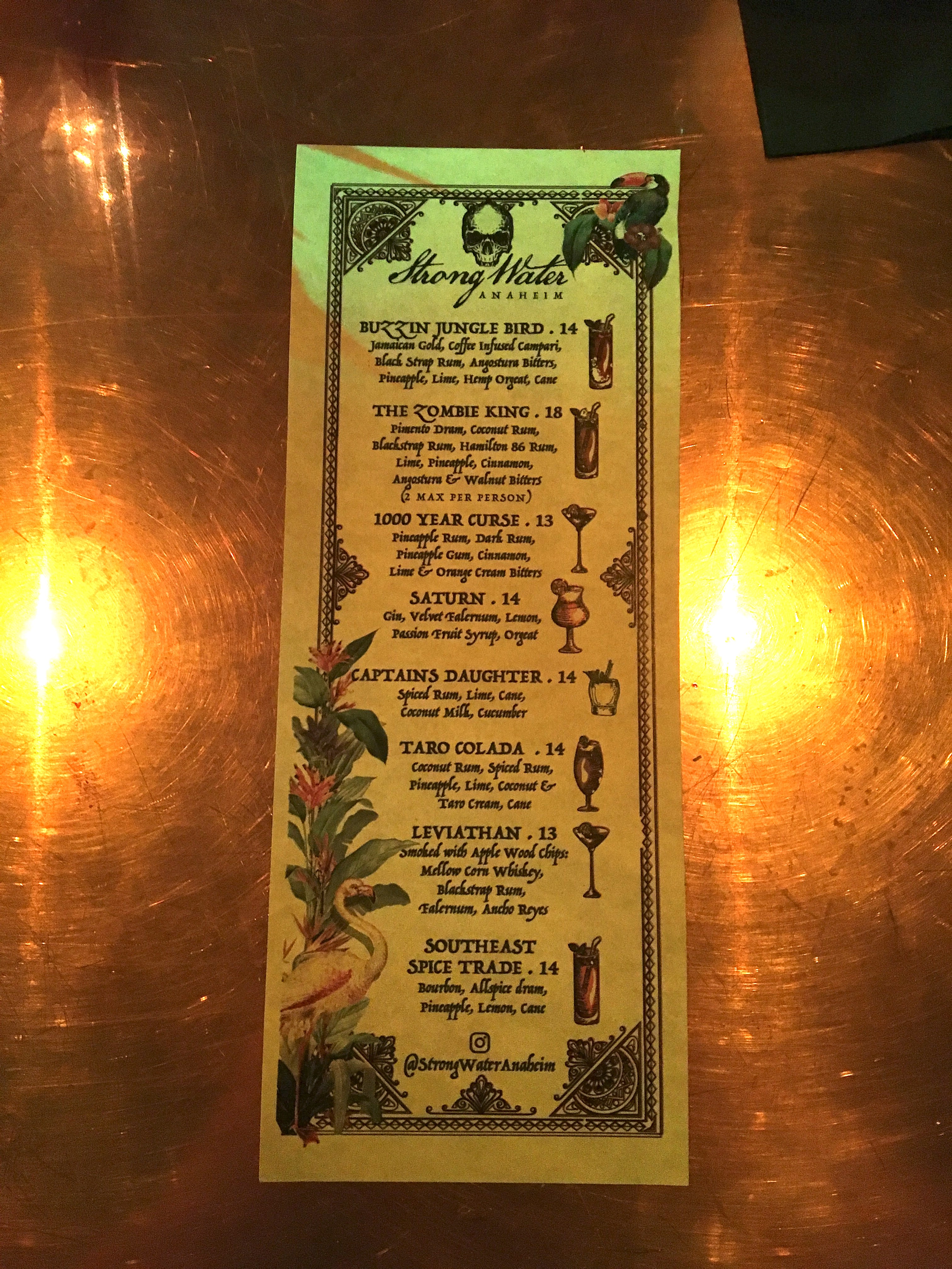 Tiki Bar Review #56 Strong Water – Anaheim CA - Tiki with Ray