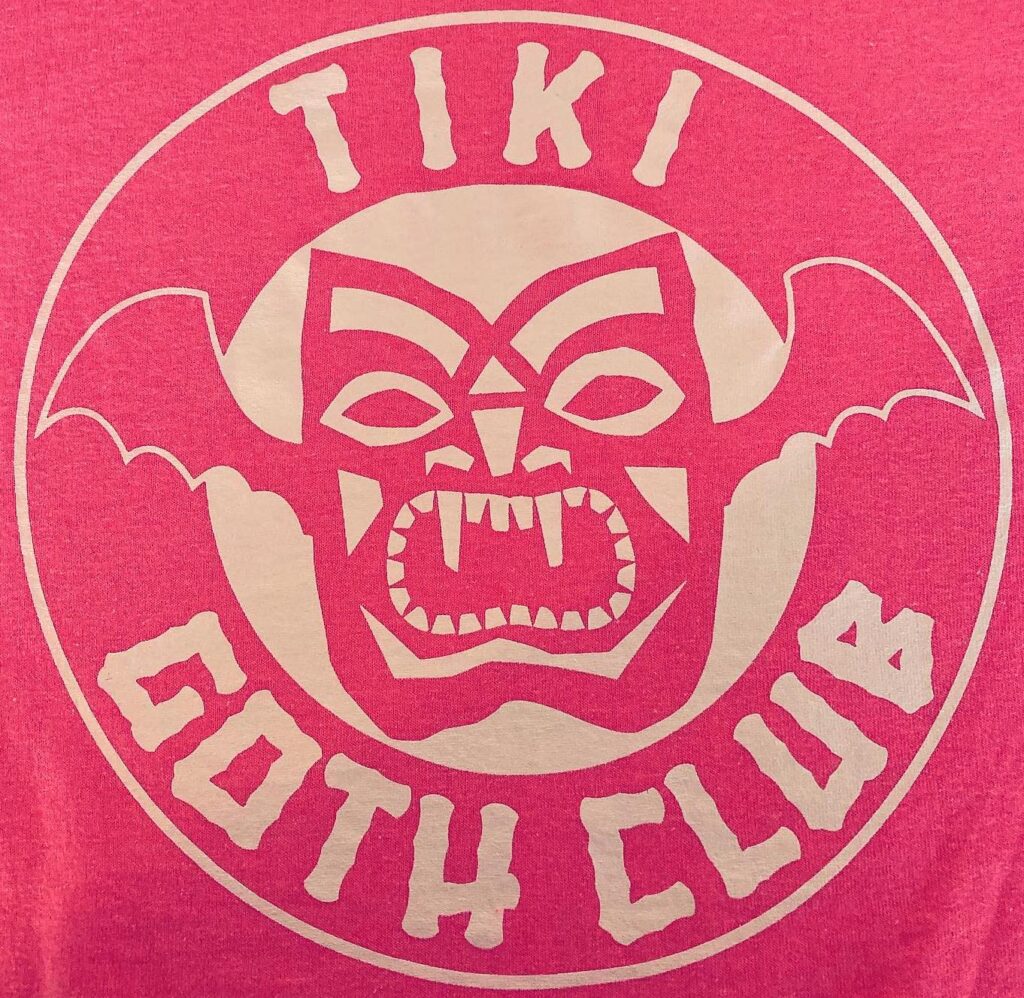 Pink Tiki Goth Club Shirt - Tiki with Ray